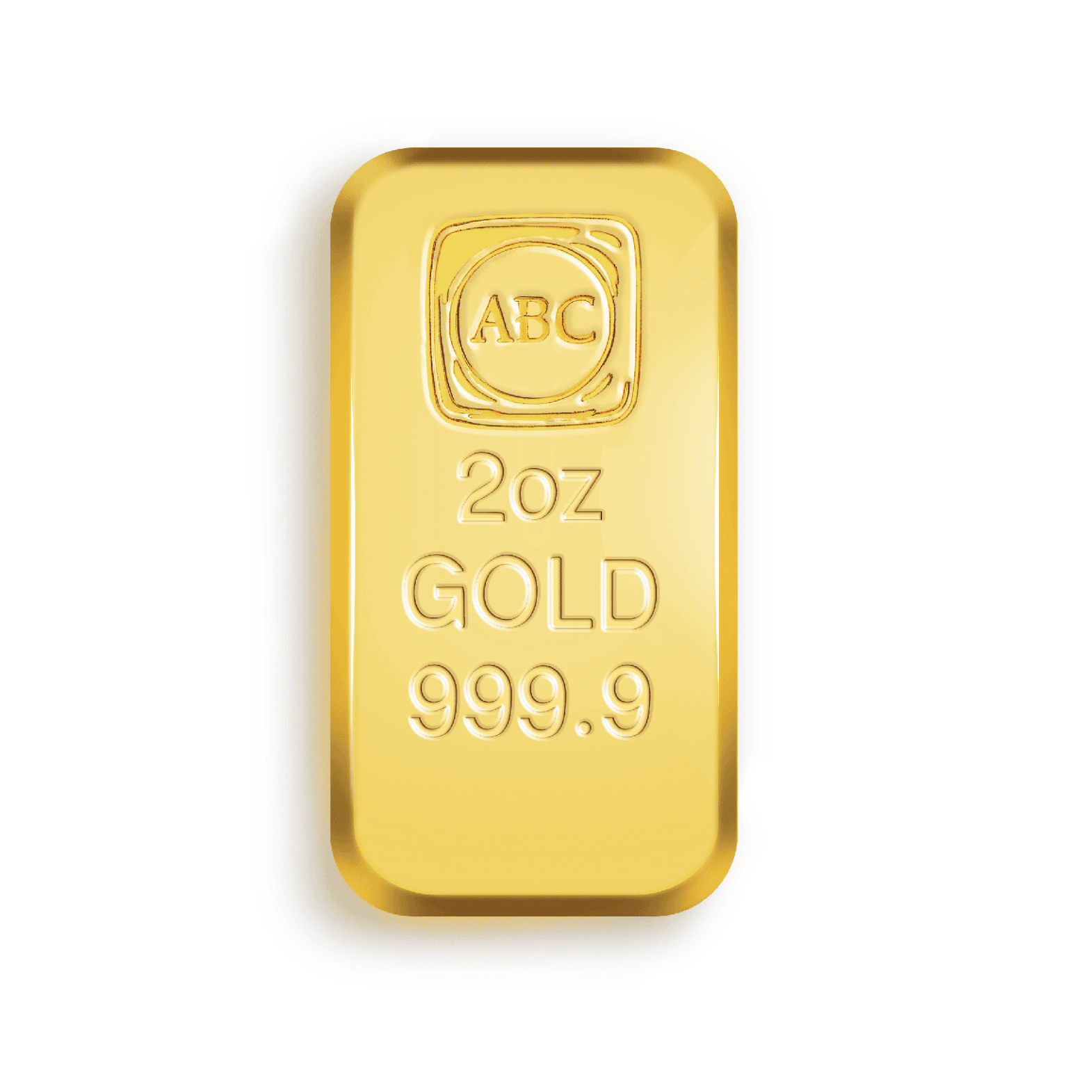 2oz ABC Gold Cast Bar - City Gold Bullion